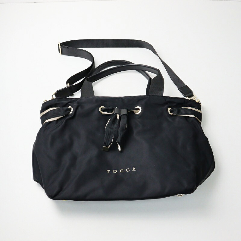 【楽天市場】トッカ TOCCA 2WAY トートバッグ/ブラック グログランリボン ショルダーバッグ【2400014009156】【中古】：ブランド古着 買取販売 TRESOR