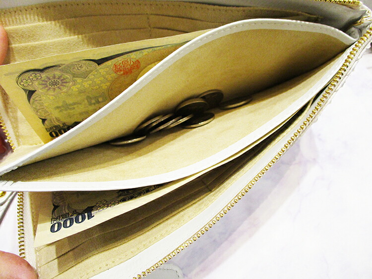 【楽天市場】VIA DOAN ヴィア ドアン レザー 財布 牛革 本革 Bran Python ブランパイソン ヘビ革 L字ファスナー 薄型 長財布 ロング ウォレット ホワイト 451 ...