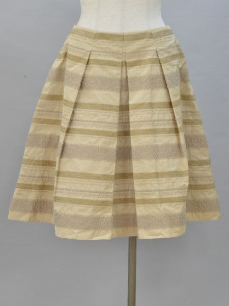 【楽天市場】シビラ Sybilla ボーダー スカート Lサイズ ベージュ レディース F-L5474【中古：美品】【ブランド買取販売トリ ...
