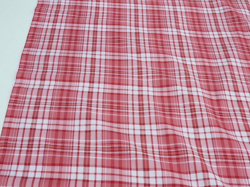 【楽天市場】LOVE CHECH チエック Kpopカラー レッド シャーティング YUWA有輪 dou【メール便3m可】タータンチェック 生地 布地 パッチワーク：布と手芸つばめや