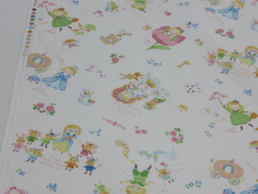 【楽天市場】1m単位 アウトレット40% YUWA有輪 ワンマイルローゼズ Dreaming Girl オフ シーティング生地 dou 【メール便3m可】 マークダウン メーカー処分品 生地 ...