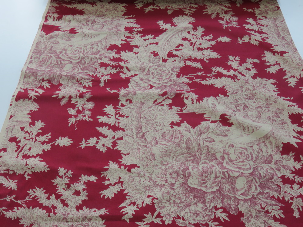 【楽天市場】こうの早苗 シャーティング 大きな花柄 レッド 157 dou 【メール便3m可】 生地 布地 服地 コットン パッチワーク 有輪 YUWA ユーワ：布と手芸つばめや