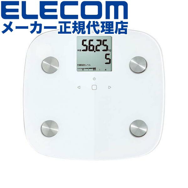 【楽天市場】【正規代理店】 エレコム HCS-FS01WH ECLEAR 体組成計 エクリア アプリ 対応 デジタル 体重計 体脂肪 内臓脂肪 BMI 体重 FS01シリーズ ホワイト 1年 ...