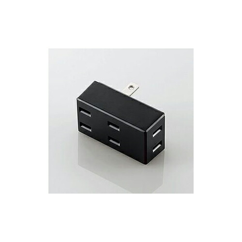 【楽天市場】【正規代理店】 エレコム T-TR02-2300BK 電源タップ コンセント 延長コード タップ フロントタップ 3個口 ELECOM 配線 ホワイト 整理 耐熱性 小型タイプ ...