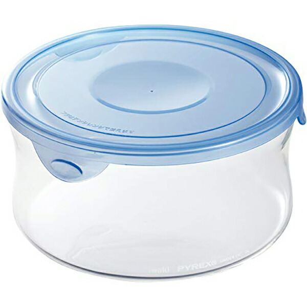 【楽天市場】【2個セット】 iwaki IK07772 耐熱ガラス 保存容器 アクアブルー 丸型 M 840ml パック&レンジ KBT7402-BLN イワキ AGCテクノグラス AGC ...