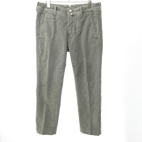【楽天市場】【中古】ヤコブコーエン JACOB COHEN PW665 コーデュロイパンツ ストレート パッチ グレー 31 約M 0805 ...