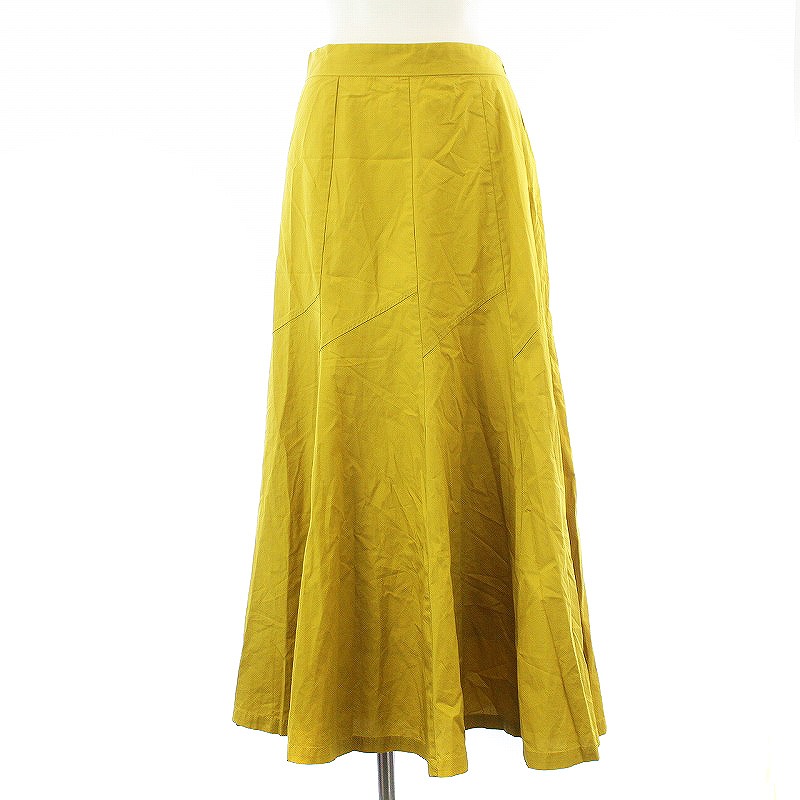 【楽天市場】【中古】シンプリシテェ Simplicite 22AW ごアードフレアスカート ロング サイドジップ コットン 黄色 イエロー /UY13 レディース 【ベクトル 古着 ...