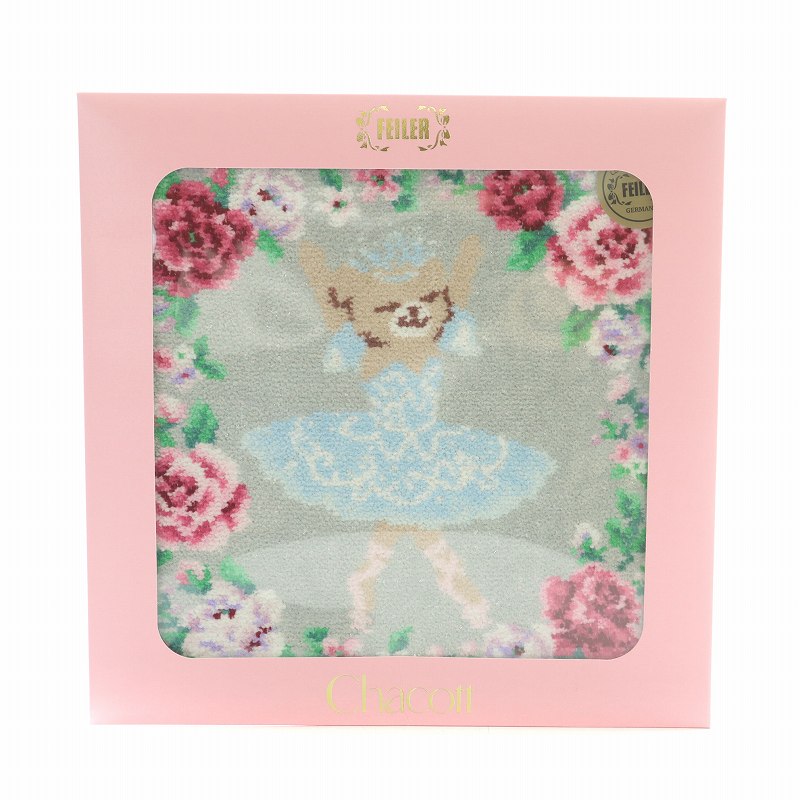 【楽天市場】【中古】未使用品 フェイラー FEILER Chacott チャコットベアバレリーナハンカチ シュニール織 バラ クマ 総柄 F ...