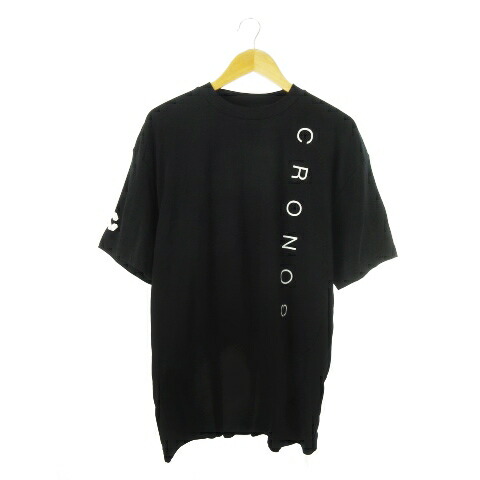 【楽天市場】【中古】未使用品 クロノス CRONOS Tシャツ カットソー 半袖 ロゴ タテプリント タウンユース 36 S 黒 ブラック 白 ホワイト /CK6 GY12 メンズ 【ベクトル ...