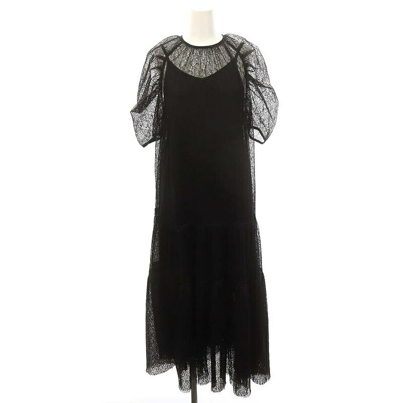 【楽天市場】【中古】アメリヴィンテージ Ameri VINTAGE MEDI MELON TULLE LAYERED DRESS ドレス ワンピース ロング マキシ丈 五分袖 インナー付き S ...