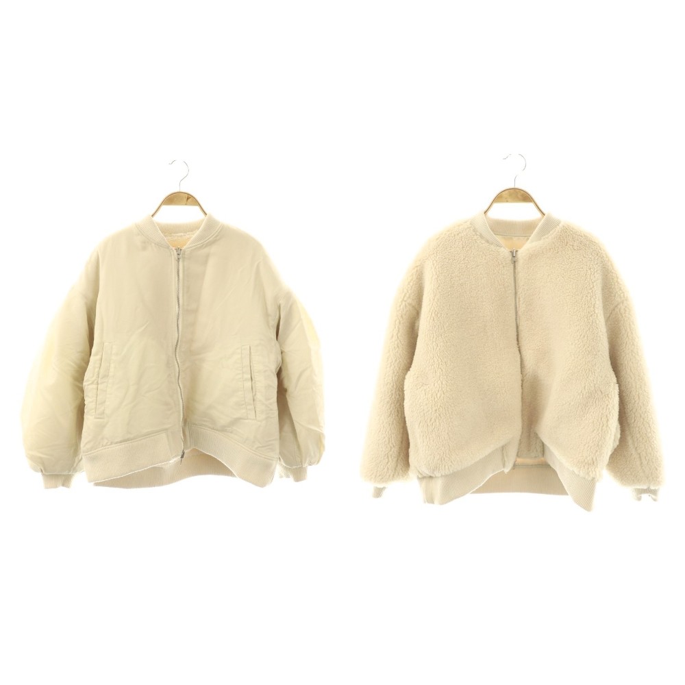 【楽天市場】【中古】エミ emmi ボア リバーシブルジャケット ブルゾン F アイボリー /ES OS レディース 【ベクトル 古着 ...