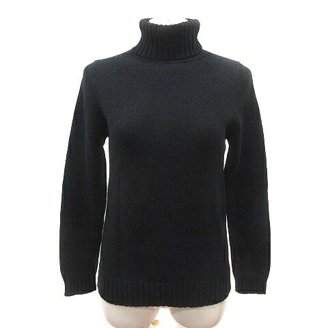 【楽天市場】【中古】ナイスクラップ NICE CLAUP ニット セーター タートルネック ウール 長袖 黒 ブラック /MS レディース ...