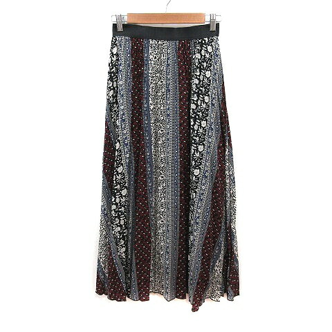 【楽天市場】【中古】ハレ HARE フレアスカート プリーツ ロング 総柄 花柄 F マルチカラー /MS レディース 【ベクトル 古着 ...