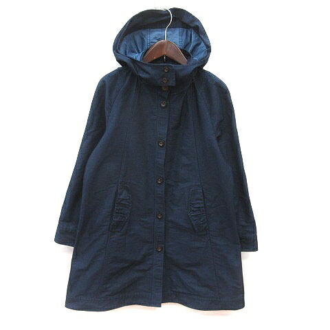 【楽天市場】【中古】ジャンニ ロ ジュディチェ GIANNI LO GIUDICE コート フード 36 紺 ネイビー /MS レディース ...
