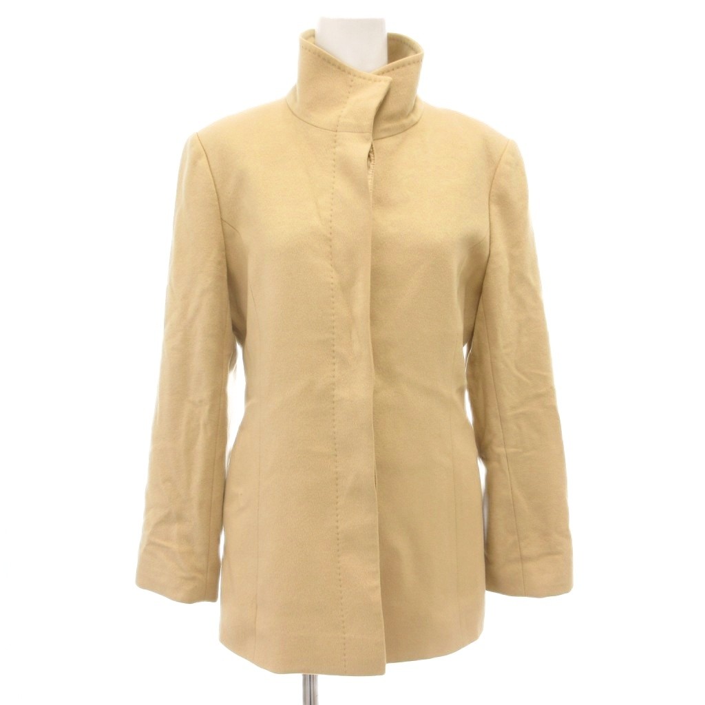 【楽天市場】【中古】フィラデルフィア PHILADELPHIA カシミアスタンドカラーコート ショート M ベージュ /GV GY60 ...