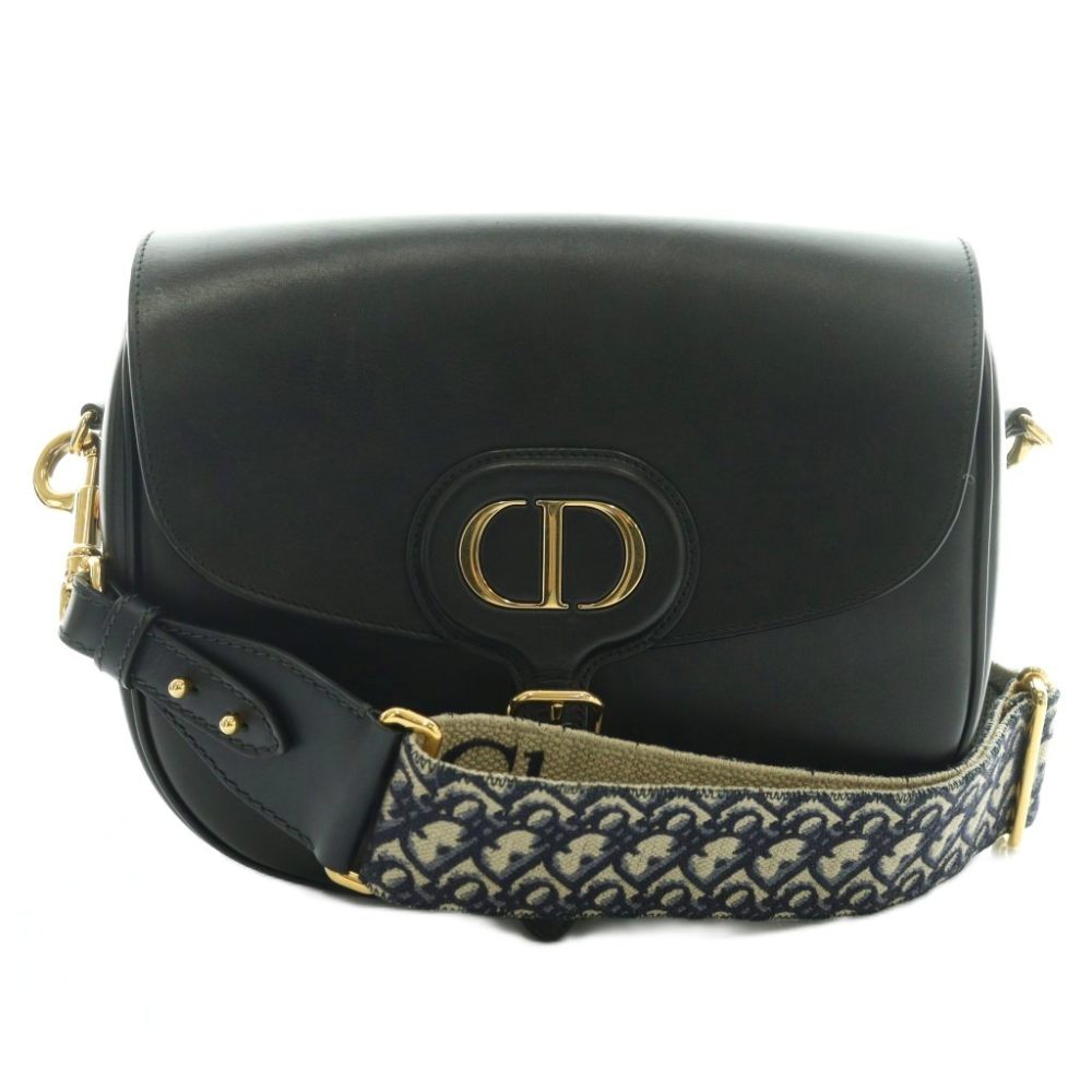 【楽天市場】【中古】クリスチャンディオール Christian Dior Bobby ボックスカーフスキン ラージバッグ ショルダー 黒 ...