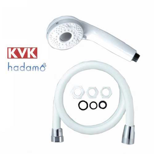 【楽天市場】KVK ケーブイケー ウルトラファインバブルシャワーヘッド ZS370S-2 白 白ホース1.6m 対応アタッチメント付 レギュラー吐水 PZS370 hadmo ハダモ：Craseal