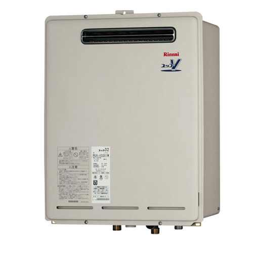 【楽天市場】リンナイ ガス給湯専用機 RUXC-A3200W 都市ガス・LPG選択可能 32号 屋外壁掛・PS設置型 Rinnai：Craseal