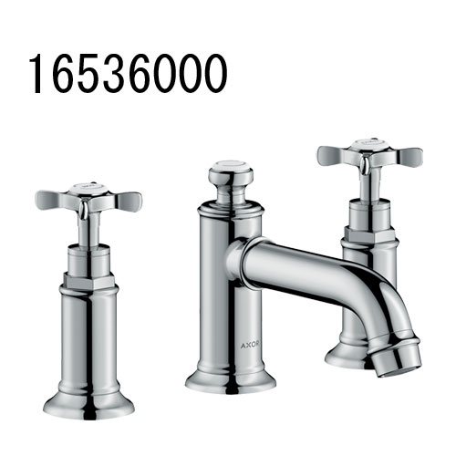 【楽天市場】AXOR MONTREUX アクサーモントルー 3ホール洗面混合水栓30 クロスハンドル(引棒有) 16536000 アクサー ...