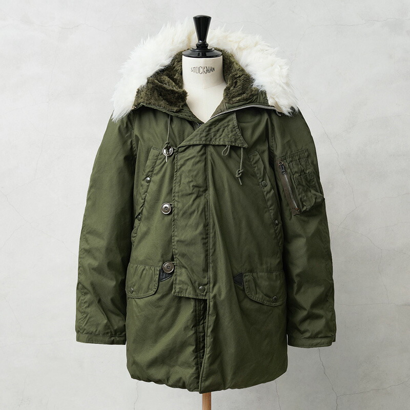 【楽天市場】希少 実物 新品 デッドストック Schott製 米軍 N-3B フライトジャケット【クーポン対象外】【I】｜メンズ アウター ミリタリー 大きいサイズ レア カーキ ファー ...