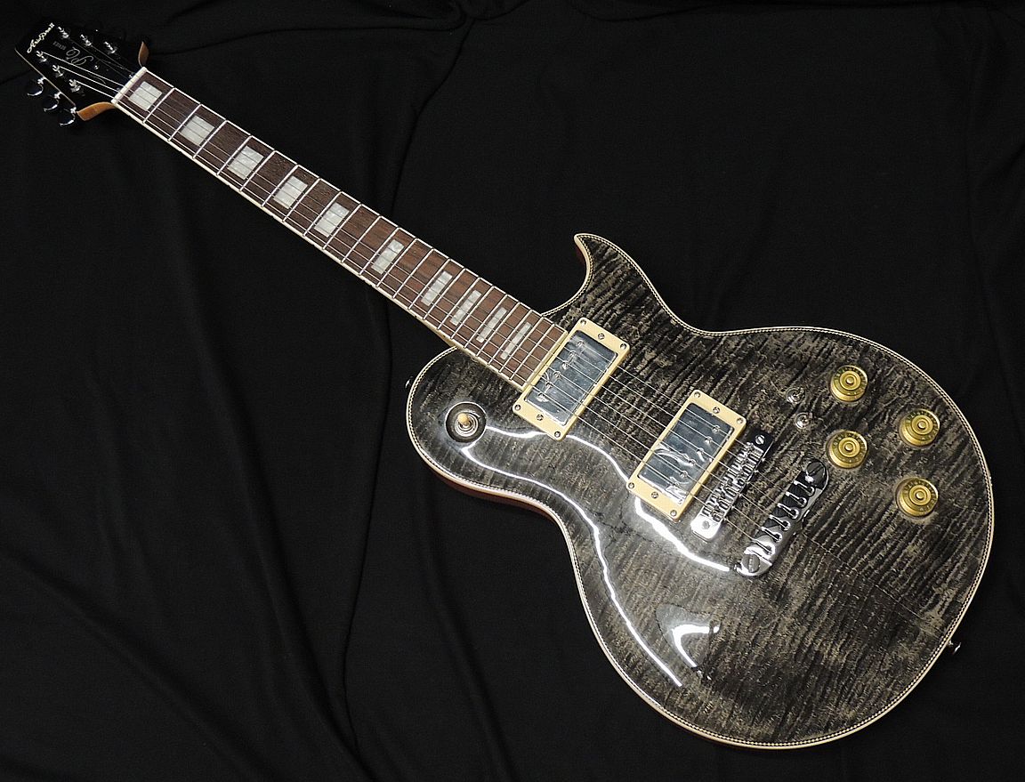 【楽天市場】【最大2000円OFFクーポン】AriaProII PE-700 SBK See-through Black フレイムメイプル ...