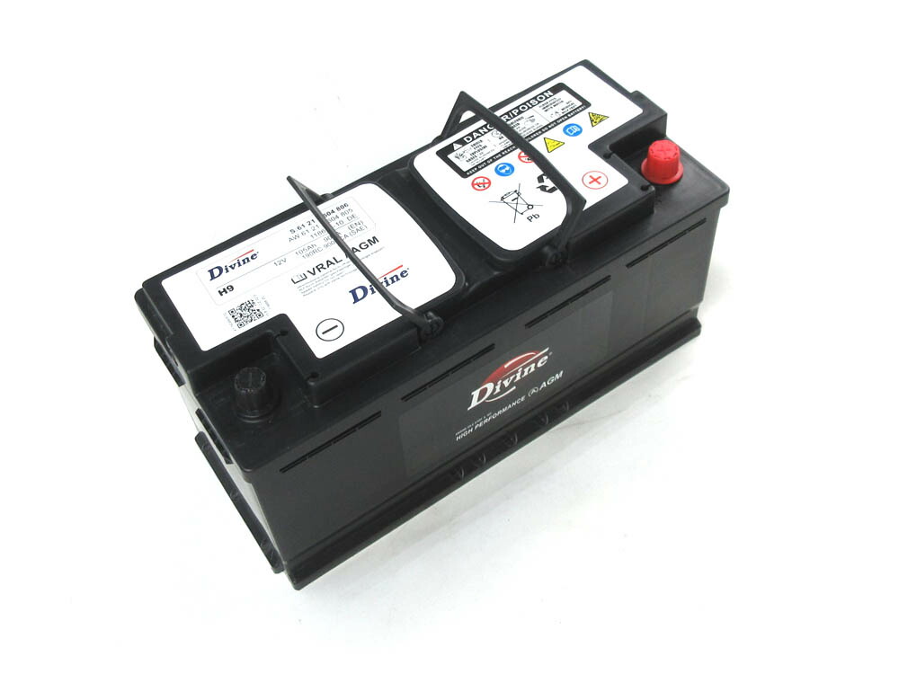 【楽天市場】AGM20-110【新品・充電済】 Divine VRLA AGMバッテリー QTF105 L6 AUDI A4[8W2、B9 ...