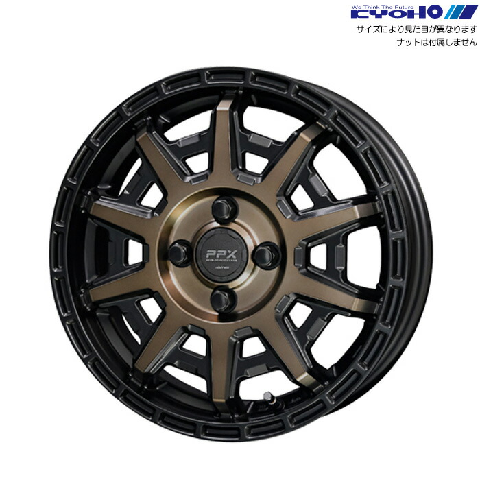 【楽天市場】KYOHO PPX D10X ブラック/ブロンズ 4本 [12×3.50B+45 4H 100 φ67.1] PPX D10X ブラック/ポリッシュ/マットブロンズクリア ...