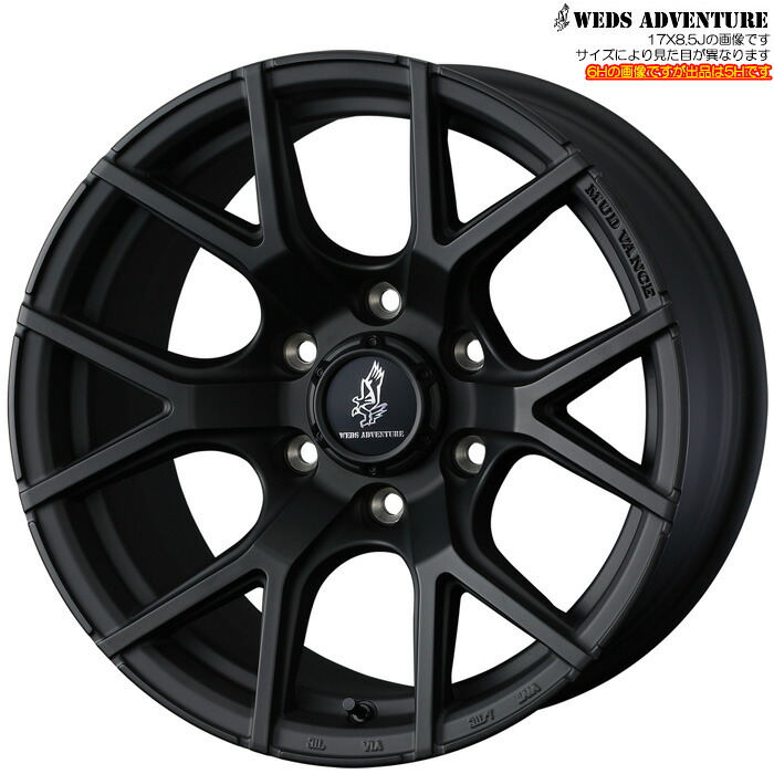 【楽天市場】WEDS MUD VANCE SD フルマットブラック 4本 [16×7.0J+35 5H 114.3 φ73] ウェッズ ホイール マッドヴァンスSD フルマットブラック ...