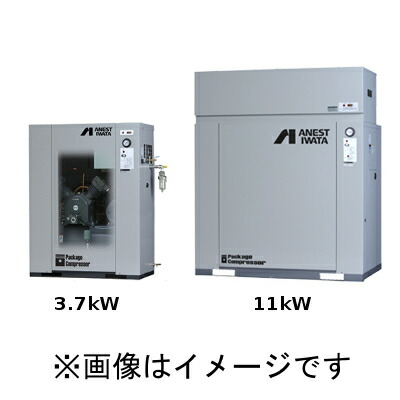 【楽天市場】アネスト岩田 2.2kW エアーコンプレッサー CLP22EF-8.5D (M5/M6) 三相200V オイル式 低騒音パッケージタイプ ドライヤ付き：ワールドワン