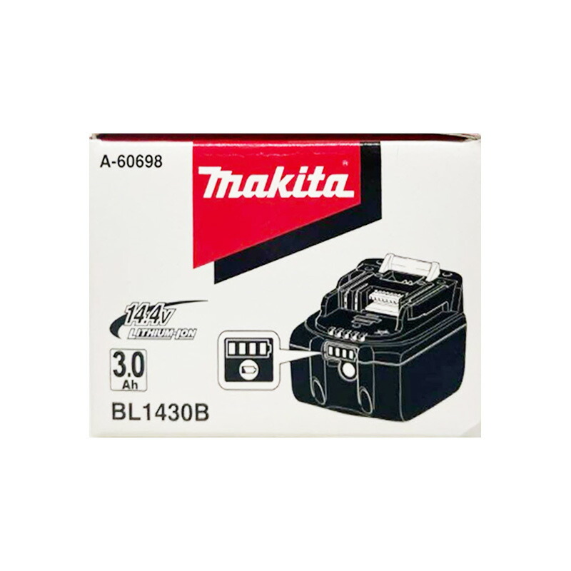 【楽天市場】【新品】MAKITA マキタ リチウムイオンバッテリー BL1430B 14.4V 3.0Ah A-60698：電子問屋ワールドいち