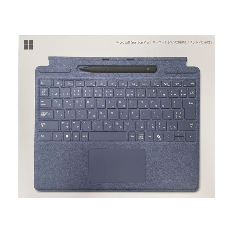 【楽天市場】【新品 箱不良・シュリンク破れ品】Microsoft マイクロソフト Surface Pro キーボード ペン収納付き スリム ペン付き 8X6-00209 サファイア：電子問屋 ...