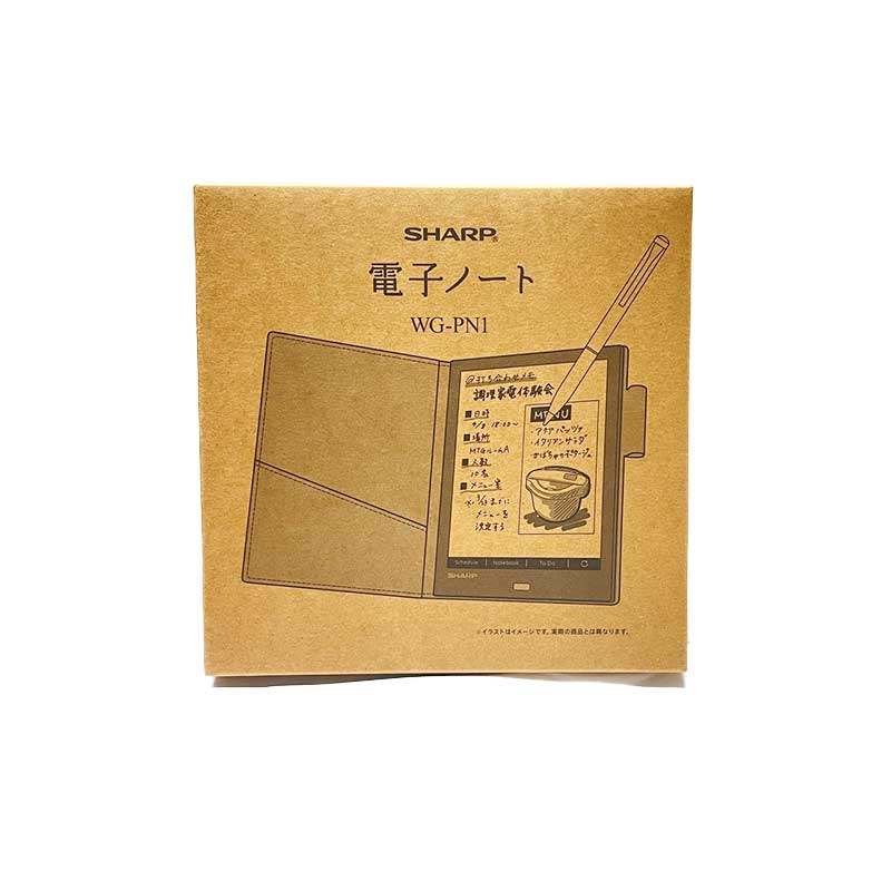 【楽天市場】【新品】SHARP シャープ 電子ノート 電子メモ 手帳機能付き Eink WG-PN1：電子問屋ワールドいち