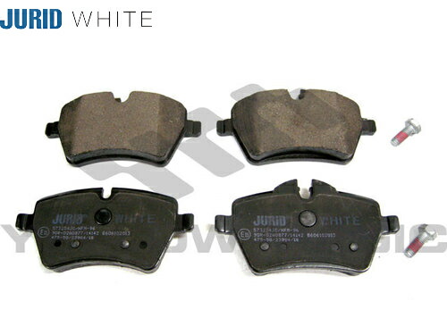 【楽天市場】【JURID WHITE】 フロントセラミックブレーキパッド(低ダスト) [MINI,ミニ,R57 / 34119804735 ...