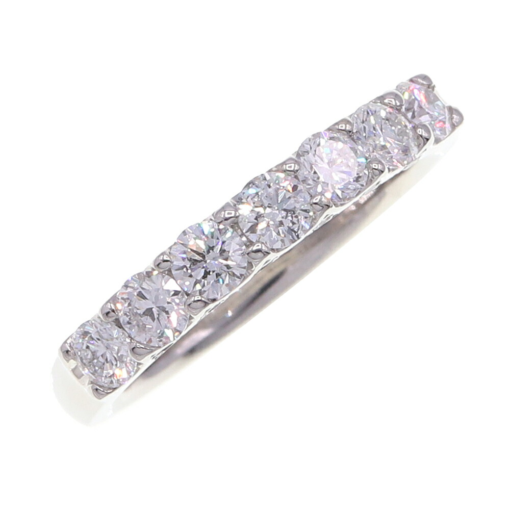 【楽天市場】ダイヤモンド リング 一文字モチーフ D1.00ct Pt950 15号 中古 指輪 アクセサリー ジュエリー 宝石 ダイヤ レディース 女性 婦人 Diamond：夢市場プレミア