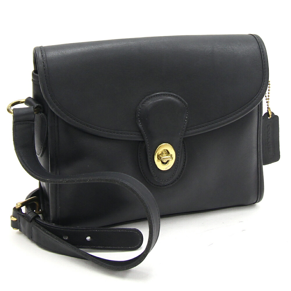 【楽天市場】コーチ ショルダーバッグ 9908 ブラック レザー 中古 斜め掛け 肩掛け ターンロック ポシェット レディース オールドコーチ ...