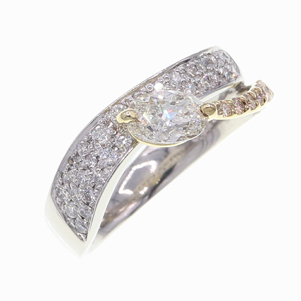 【楽天市場】ダイヤモンド リング D0.706ct D0.46ct Pt900 K18 WG 12.5号 中古 指輪 アクセサリー ジュエリー 宝石 マーキス レディース Diamond：夢 ...