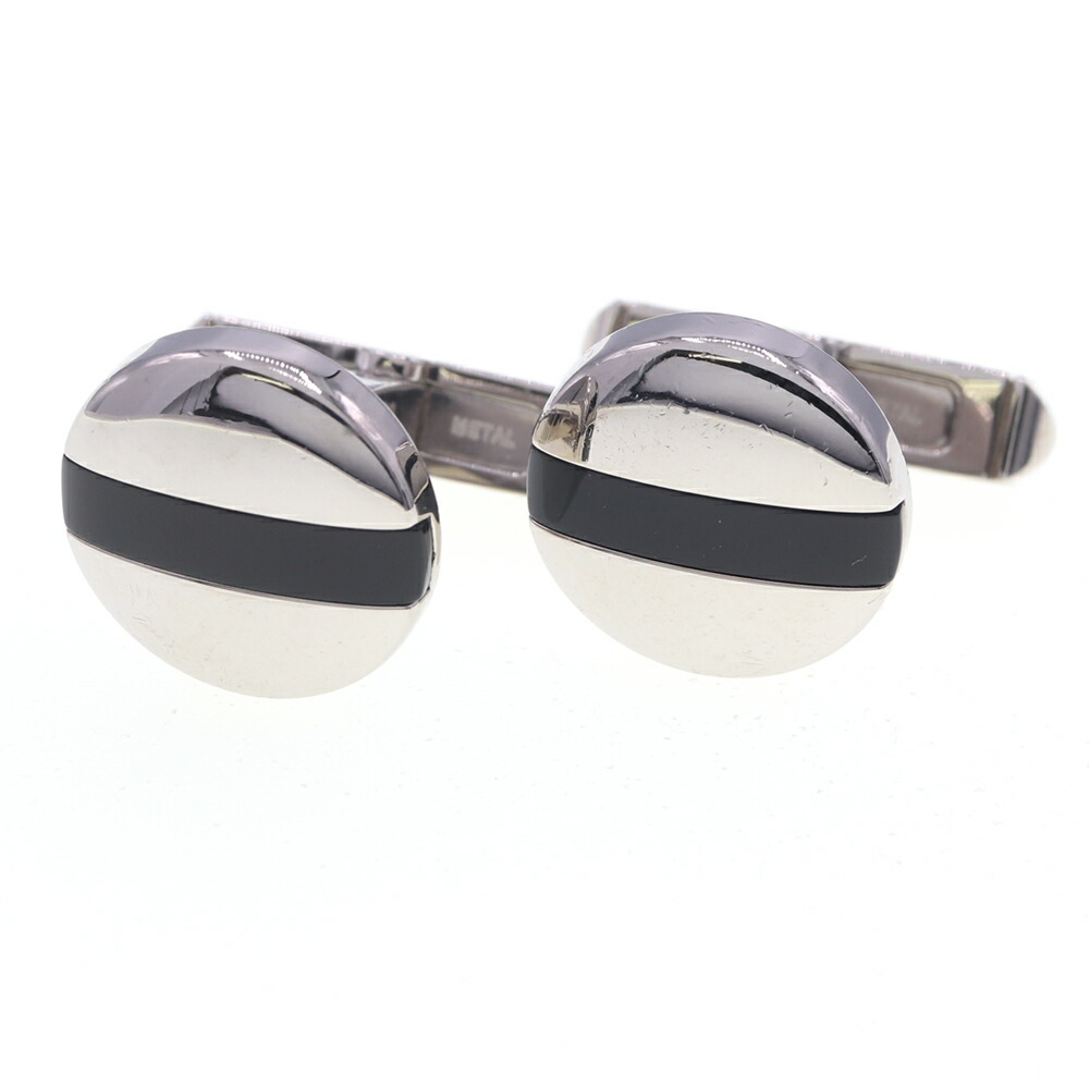 【楽天市場】カルティエ カフス サントス ドゥ カルティエ シルバー ブラック メタル 中古 カフリンクス カフスボタン スーツ ビジネス ...