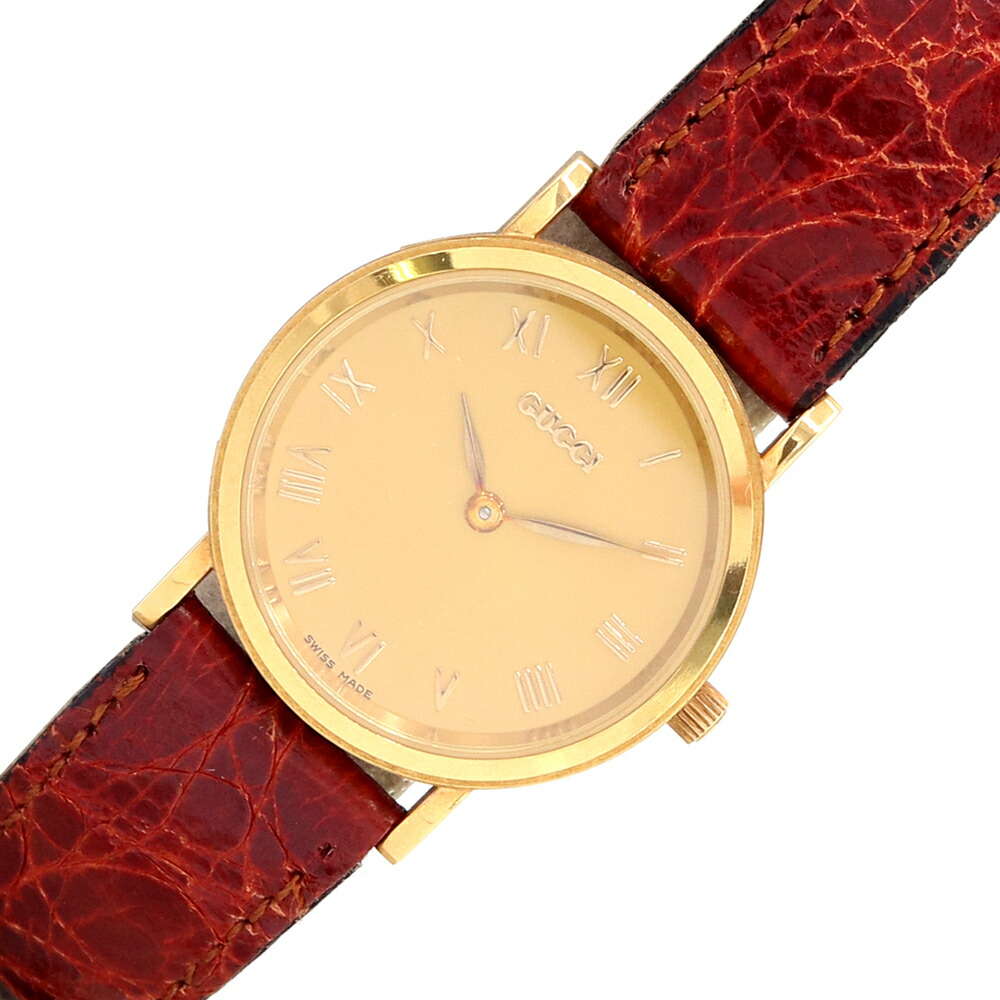 【楽天市場】グッチ レディースウォッチ 700L YG クォーツ 中古 時計 女性 婦人 金無垢 ヴィンテージ GUCCI：夢市場プレミア