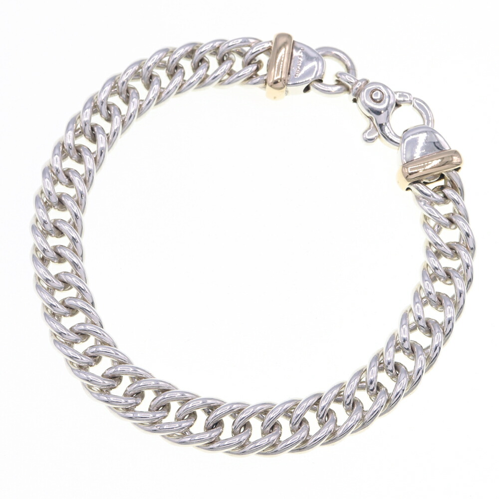 【楽天市場】ティファニー ブレスレット チェーンロープブレス シルバー ゴールド SV スターリングシルバー YG 中古 チェーンブレス 腕輪 ...