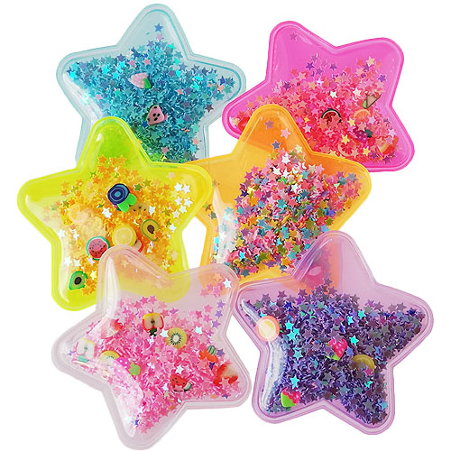 【楽天市場】シャカシャカ ビニール スター 星 貼り付け デコ パーツ 10個 キラキラ ミニスター ym1-2640 GreenRoseYumi：Green Rose ネットショップ Yumi