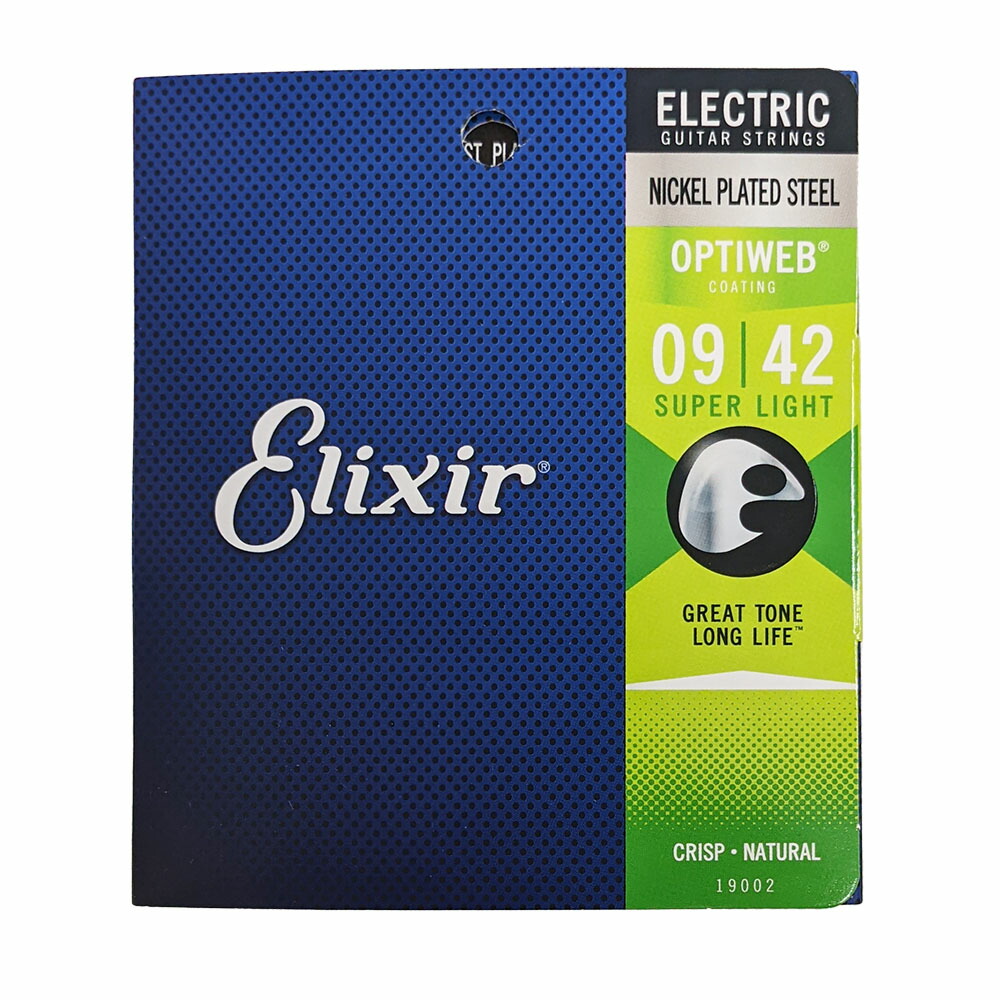 【楽天市場】ELIXIR 19002 OPTIWEB Super Light .009-.042 エレキギター弦 【メール便対応】 [ar1 ...