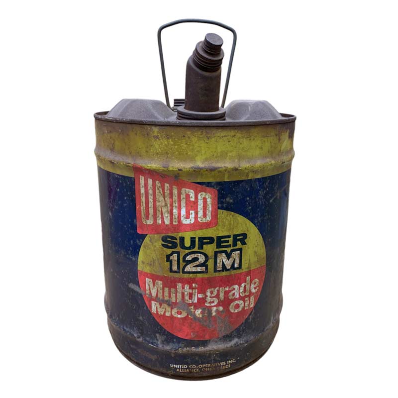 【楽天市場】ヴィンテージ BIG オイル缶 UNICO MOTOR OIL ガロン缶 アメリカン雑貨：アメリカンガレージライフCHOPPERS