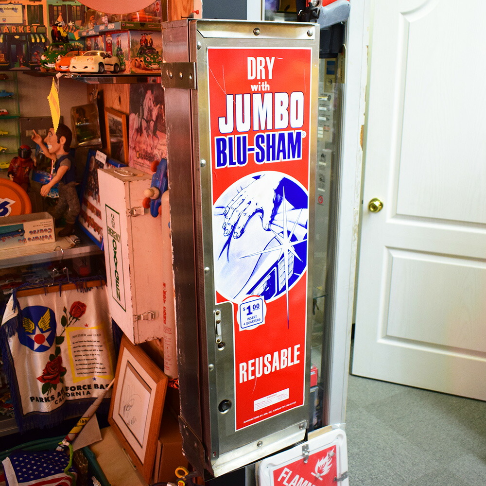 【楽天市場】Car Wash Vendiing Machine [BLU-SHAM] カーウォッシュベンダー / VINTAGE 自販機 ...