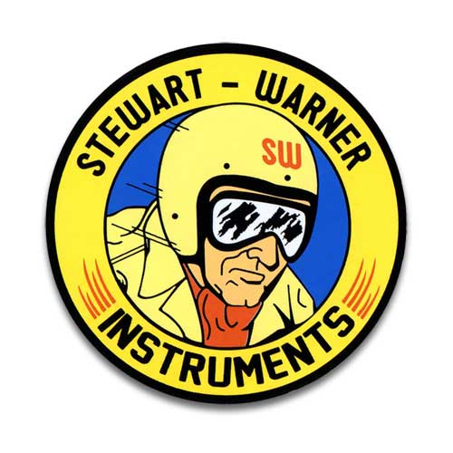 【楽天市場】【メール便可】ステッカー#078 STEWART WARNER (8x8cm) / スチュワート ワーナー アメリカン雑貨 ...