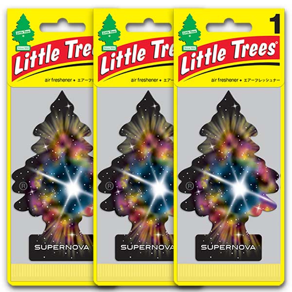 【楽天市場】【メール便送料無料】17.Supernova (スーパーノヴァ)Little Trees 3個set / エアフレ 芳香剤 エア ...