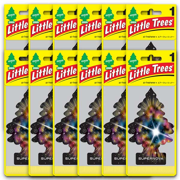 【楽天市場】【メール便送料無料】17.Supernova (スーパーノヴァ)Little Trees 12個set / エアフレ 芳香剤 エア ...
