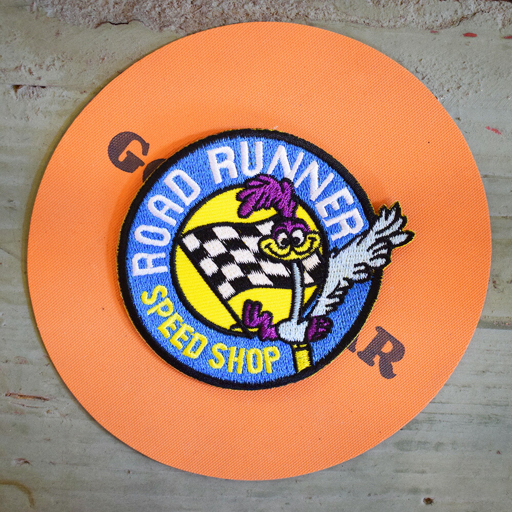 【楽天市場】【メール便可】ワッペン Road Runner SPEED (6.9×7.9cm) / ロードランナー 手芸 パッチ カスタム ...