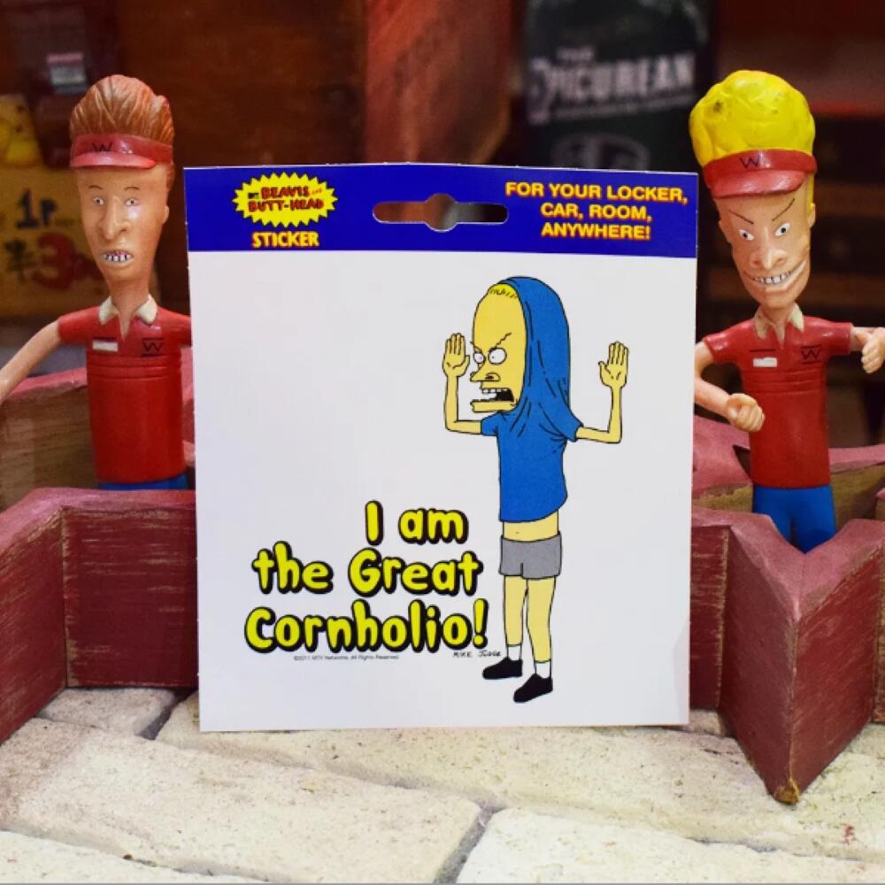【楽天市場】【メール便可】Beavis and Butt-Head Sticker 【Cornholio】/ ビーバス＆バットヘッド ...