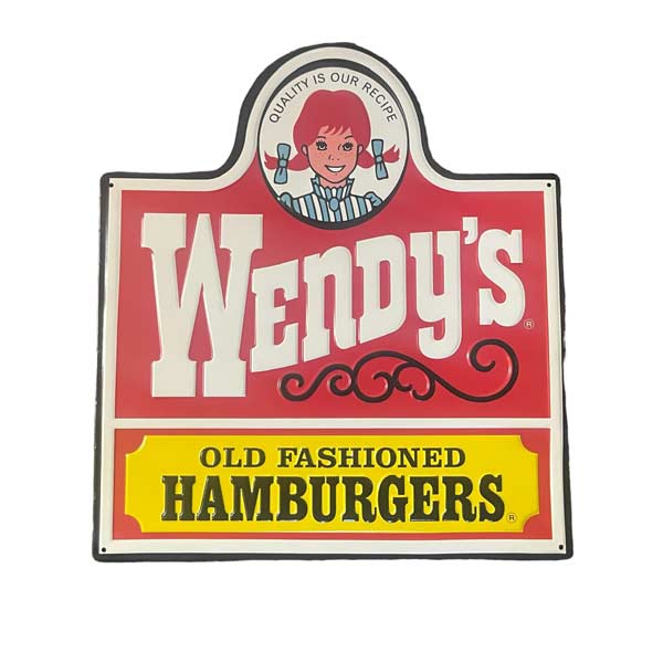 【楽天市場】ウェンディーズ エンボス看板 サイン Wendy's [OLD LOGO] アメリカン雑貨：アメリカンガレージライフCHOPPERS