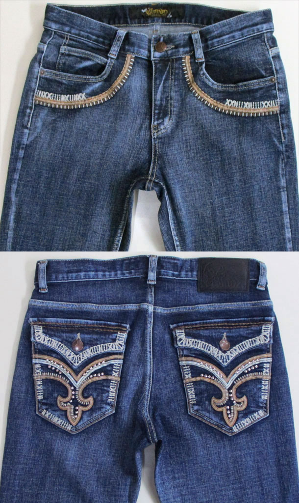 【楽天市場】CLOUD72 (クラウド72) #734 メンズ オールシーズン ストレートデニム/ジーンズ シルバースタッズ/ハンド刺繍/ロゴ/太い飾りステッチ/ストレッチ 色落とし ...